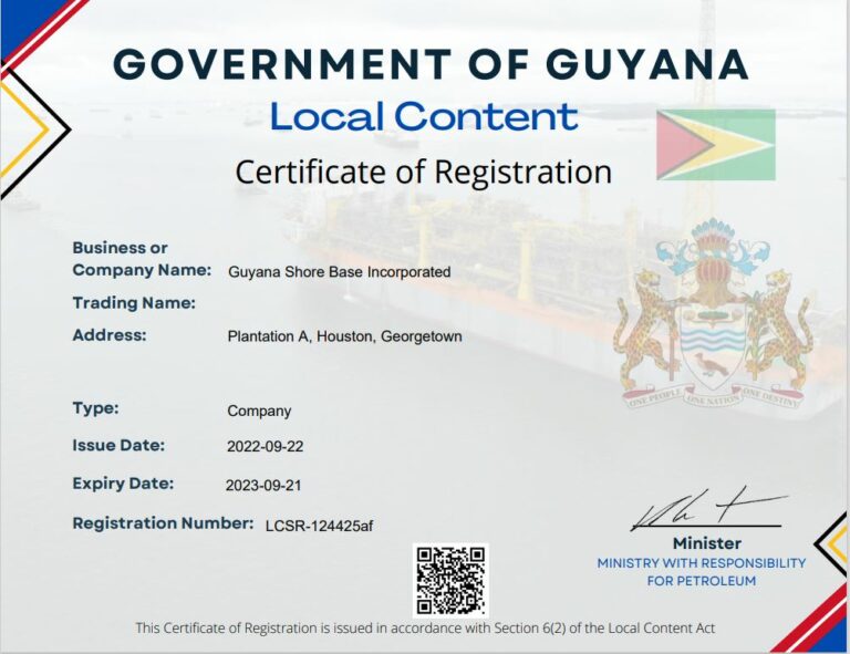 GYSBI receives Local Content Certificate – GYSBI