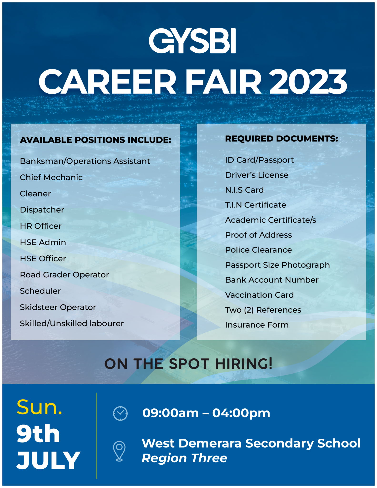 GYSBI Career Fair – Region 3 – GYSBI