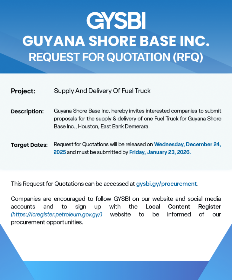 RFQ – SUPPLY AND DELIVERY OF FUEL TRUCK – GYSBI